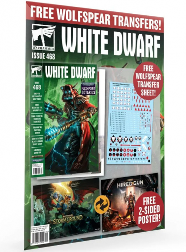 Časopis White Dwarf 2021/09 (Issue 468) + plakáty a transfer sheet (p