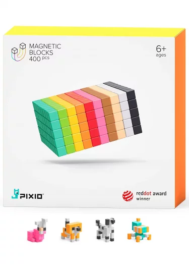 Magnetická stavebnica PIXIO - Bright Animals (Story Series)